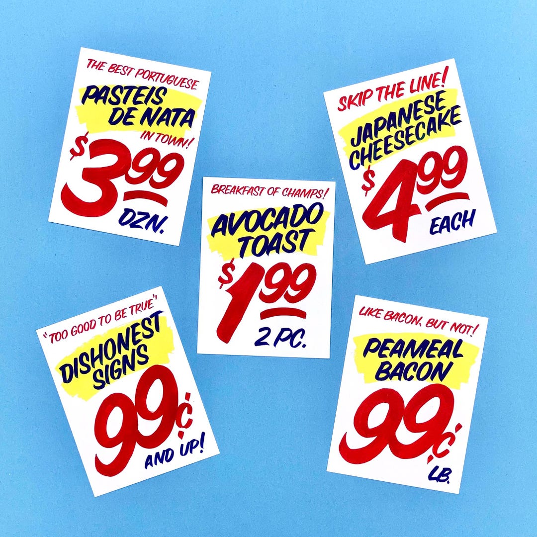 Dishonest Signs Postcards - Etsy