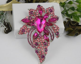 Pink Wedding Brooch | Etsy