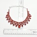 Red Holiday Necklace and Earrings Set, Bridal Red Necklace Set, Red ...