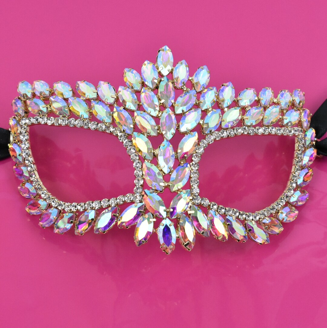 AB Gold Masquerade Party Mask, Prom Mask, Eye Mask, New Year Party Mask ...