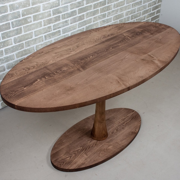 Small Oval Wood Dining Table - Etsy
