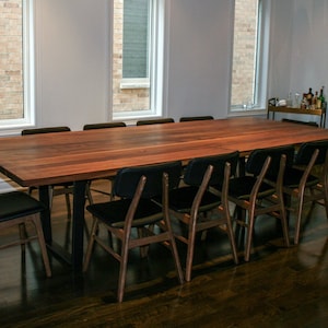 Walnut Dining Table, Custom Dining Table, Large Wood Dining Room Table ...