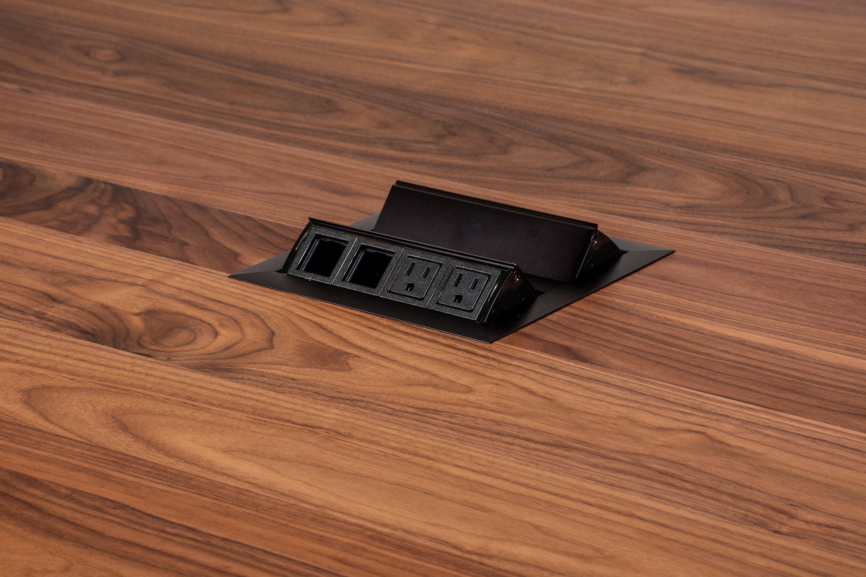 14 Foot Walnut Conference Room Table, Custom Conference Table, Large ...
