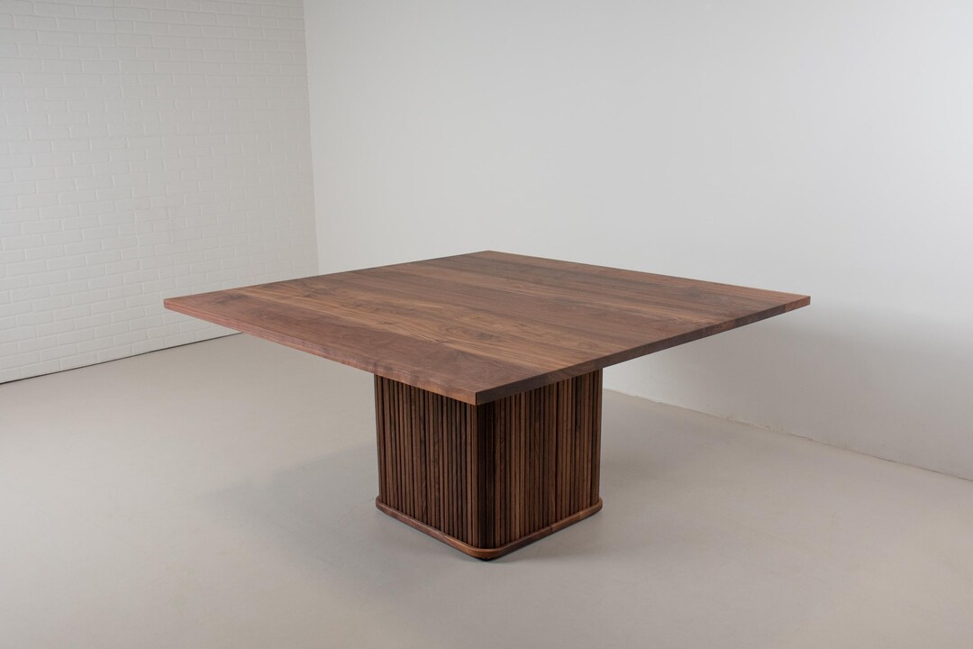 Square Pedestal Dining Table, Modern Square Dining Room Table on ...