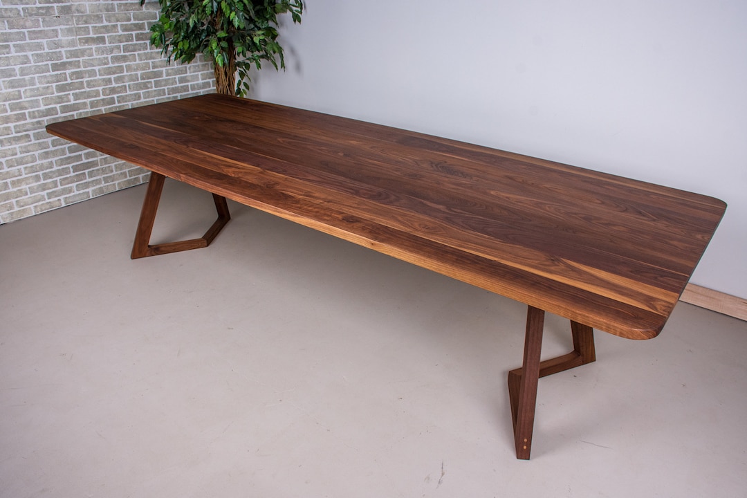 Custom Walnut Table, Custom Dining Table 120", Wood Dining Table 10 ...
