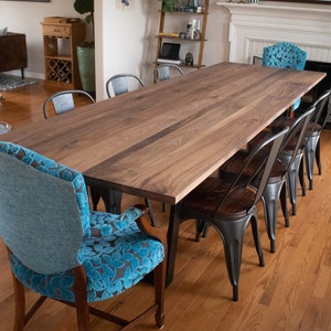 Walnut Dining Table, Custom Dining Table, Large Wood Dining Room Table ...