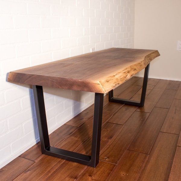 Live Edge Bench - Etsy
