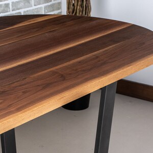 Oval Wood Dining Table, Racetrack Shaped Wood Dinner Table, Natural ...