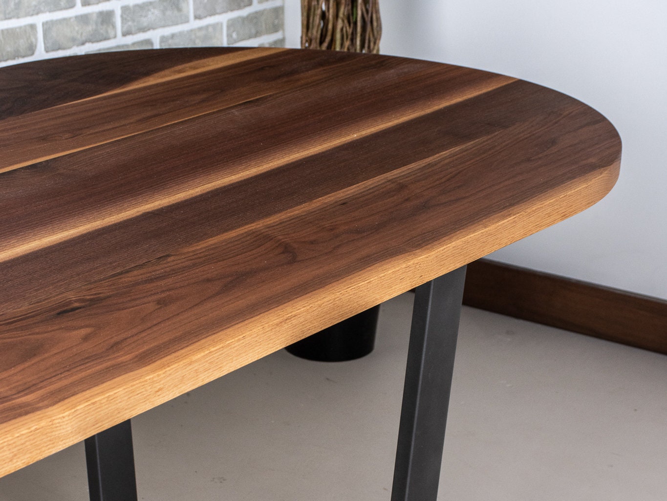 Oval Wood Dining Table Racetrack Shaped Wood Dinner Table - Etsy