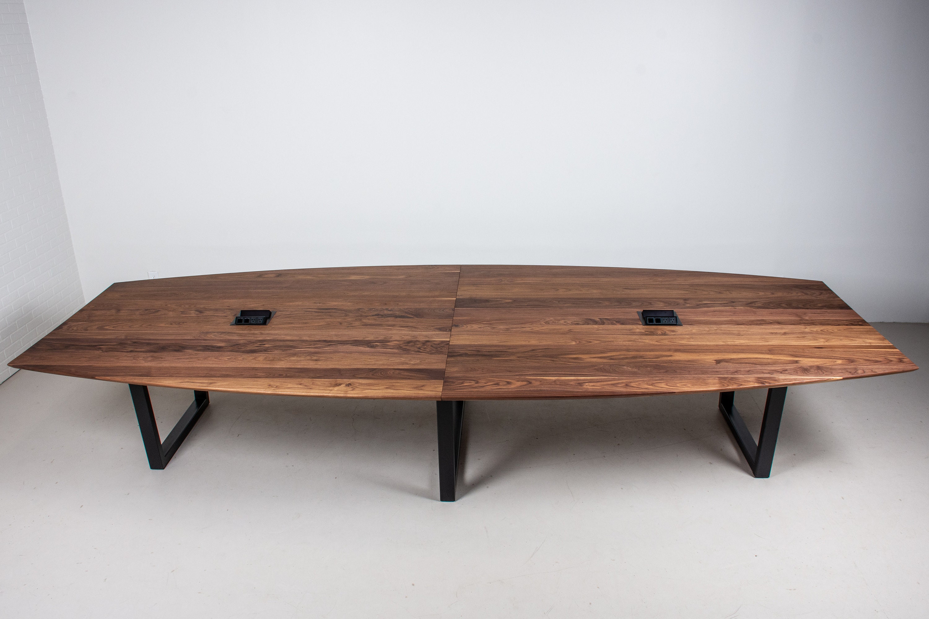 14 Foot Walnut Conference Room Table, Custom Conference Table, Large ...