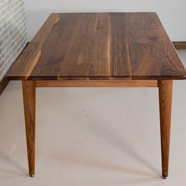 Mcm Dining Table Walnut - Etsy