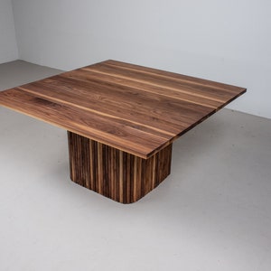 Square Pedestal Dining Table, Modern Square Dining Room Table on ...