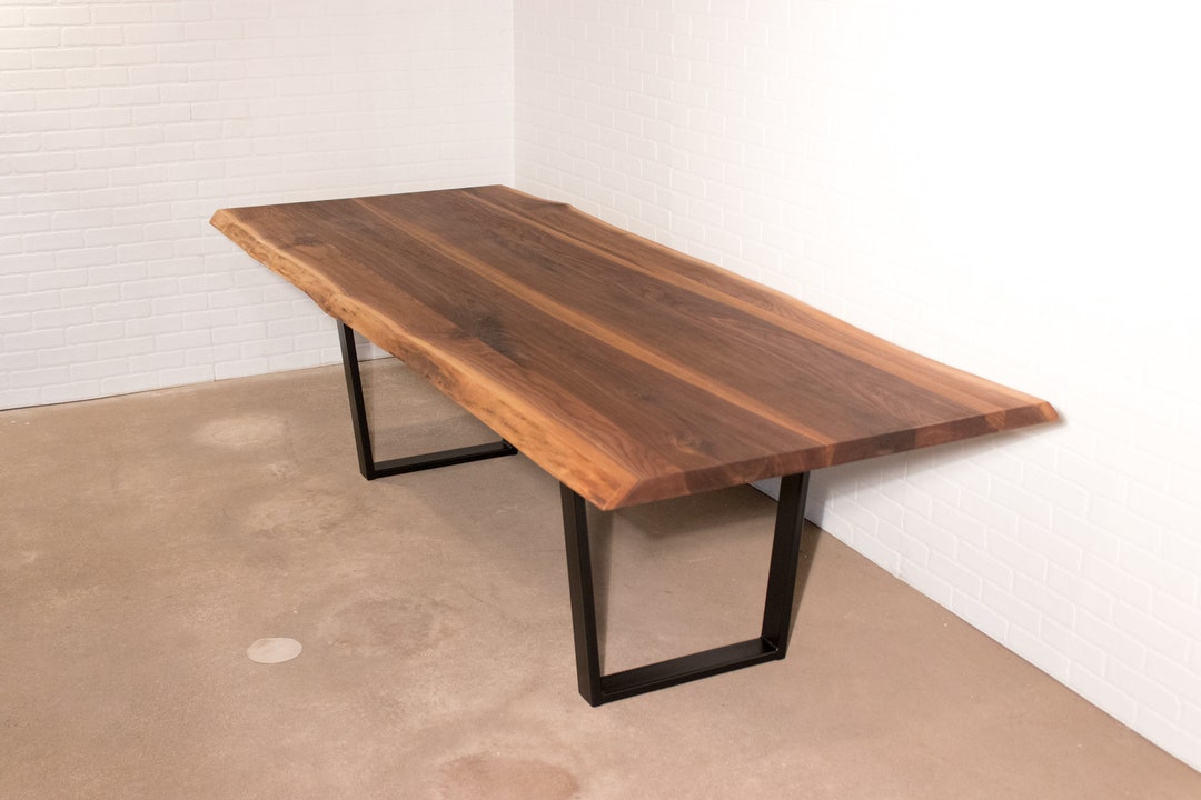 Live Edge Dining Table Long Walnut Table 9 Foot Dining - Etsy