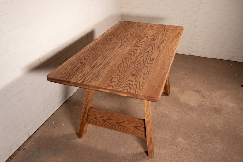 Wood Farm House Table Ash Kitchen Dining Table on Wood H - Etsy