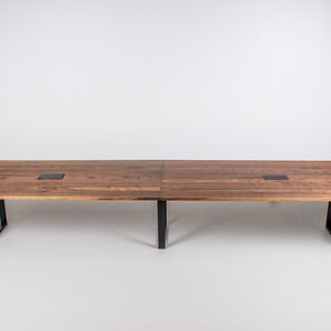 Custom Conference Table, Long Walnut Conference Table, Large Conference ...