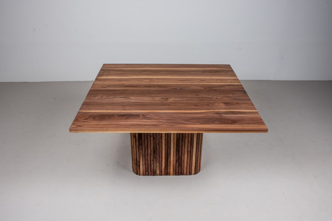 Square Pedestal Dining Table, Modern Square Dining Room Table on ...