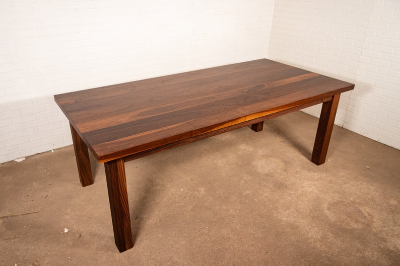 Wood Parsons Table Walnut Dining Table Farmhouse Kitchen - Etsy