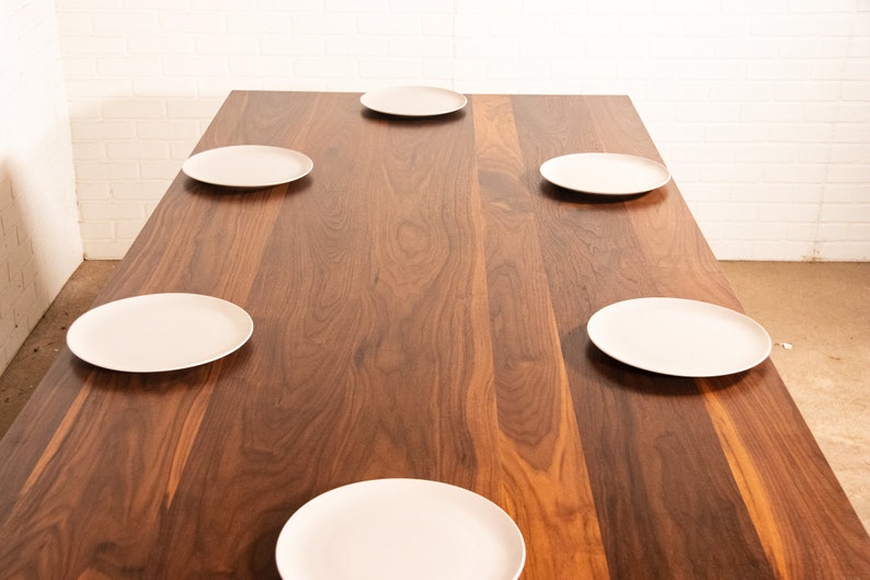 Wood Parsons Table Walnut Dining Table Farmhouse Kitchen - Etsy