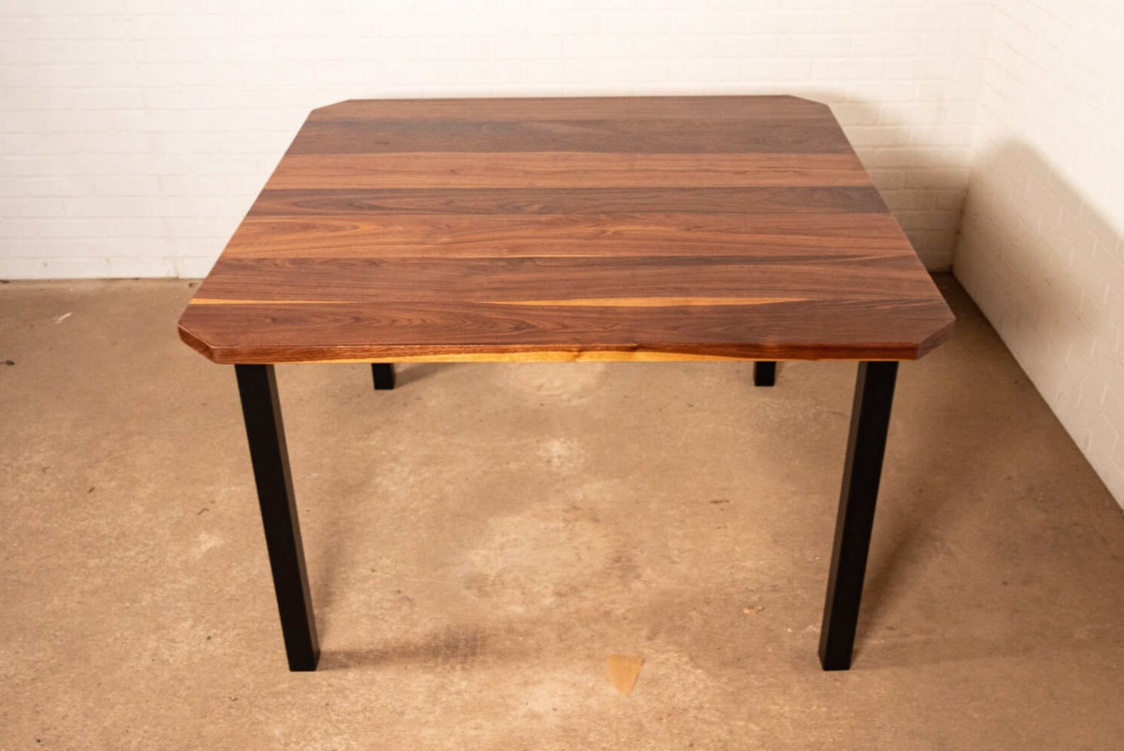 Square Dining Table, 42" Square Walnut Table, Walnut Kitchen Table With ...