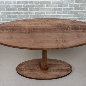 Oval Dining Room Table in Wood, Oval Pedestal Table, Small Oval ...