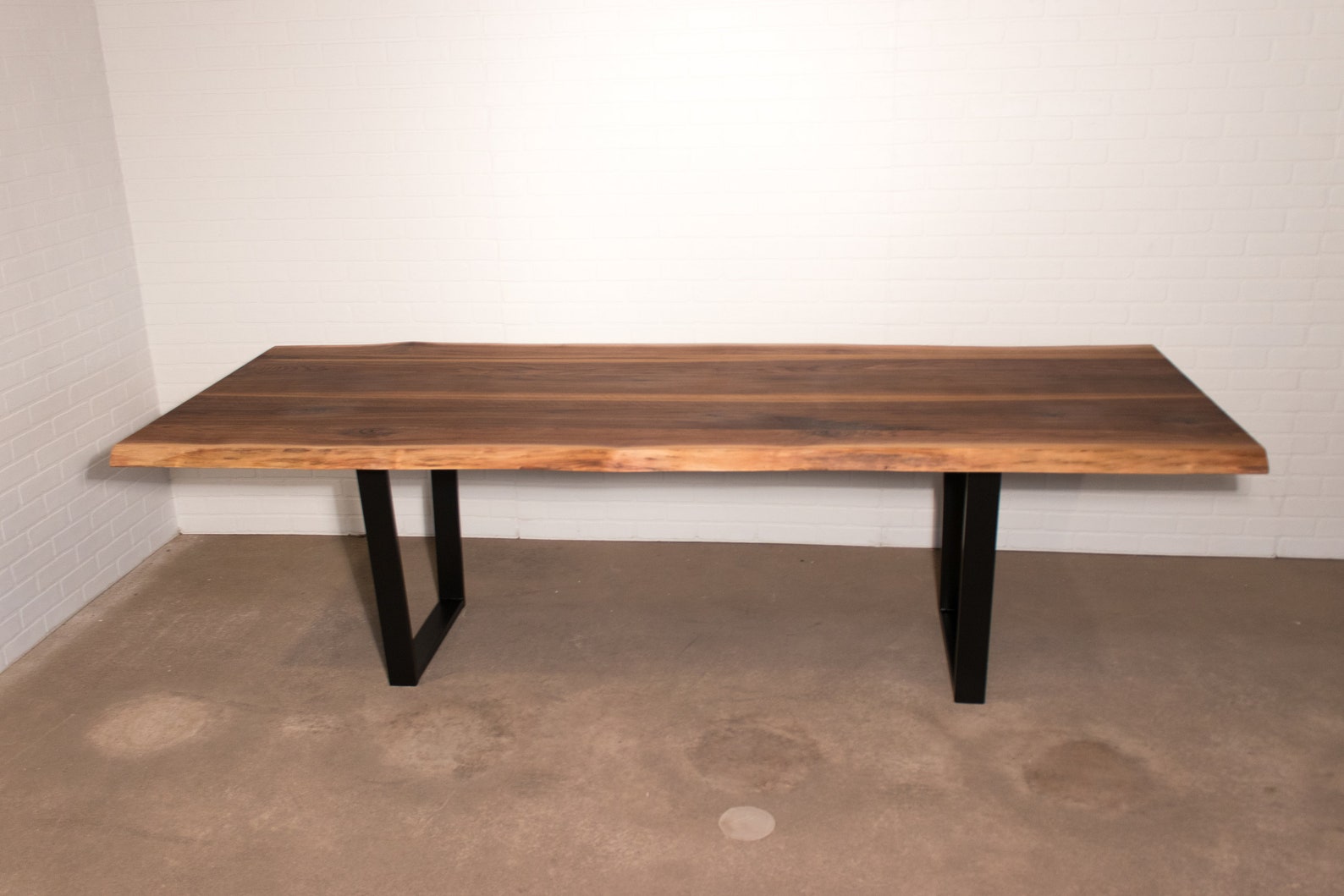 Live Edge Dining Table Long Walnut Table 9 Foot Dining - Etsy