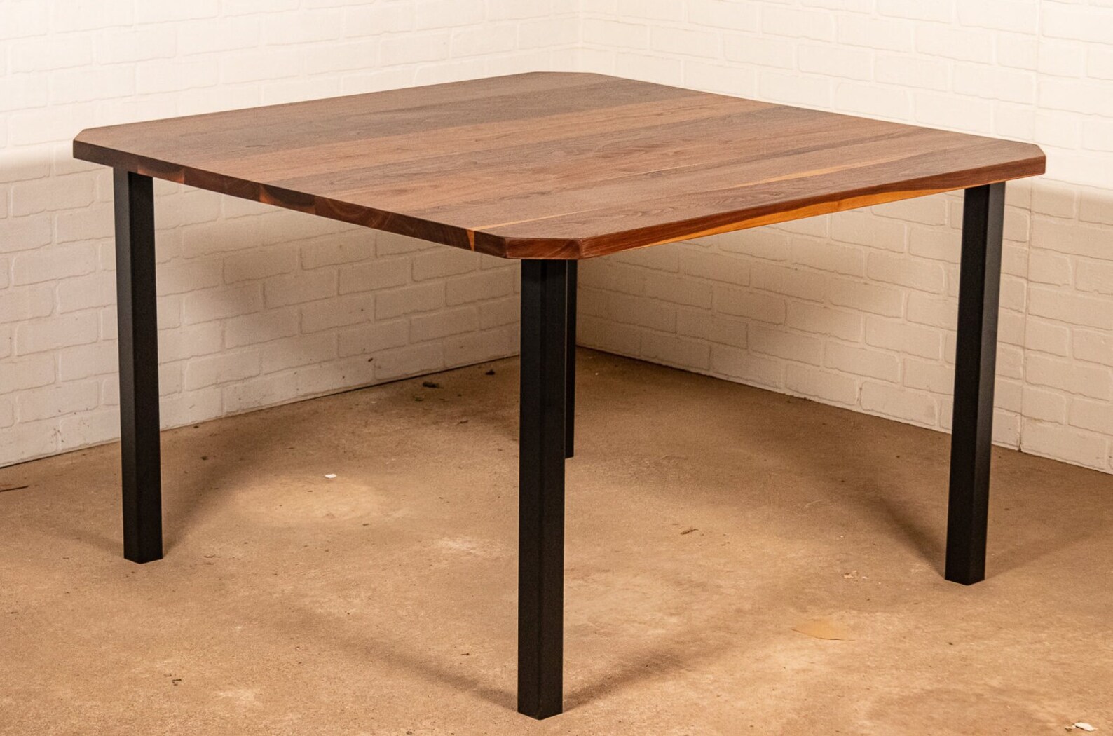 Square Dining Table, 42" Square Walnut Table, Walnut Kitchen Table With ...