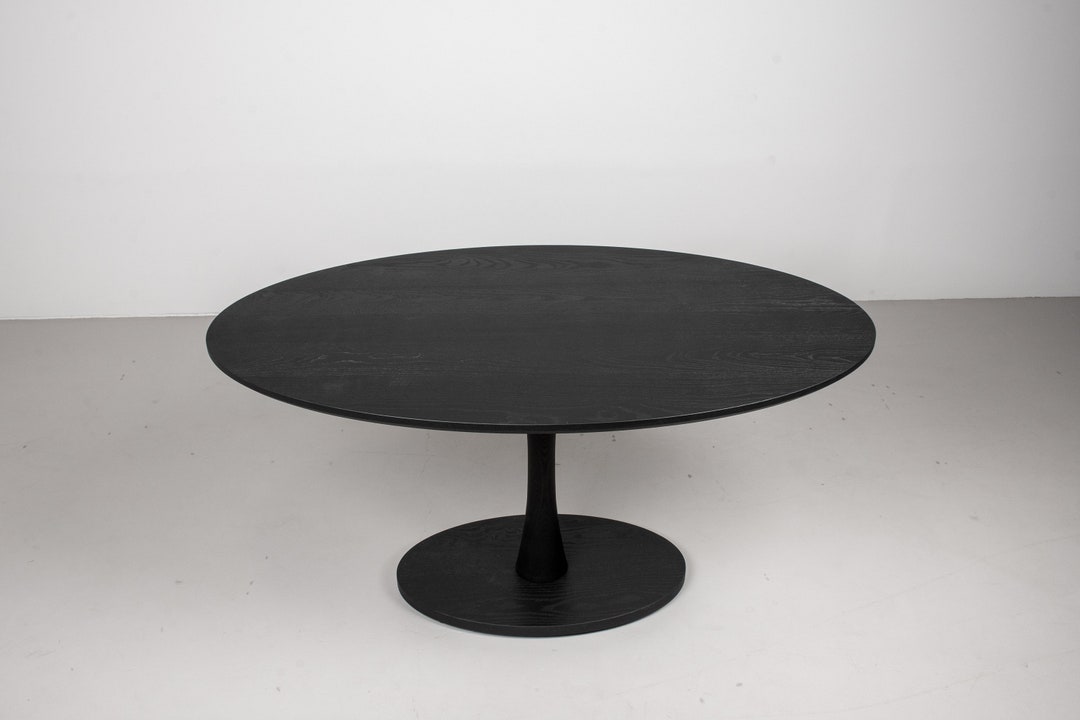 Oval Pedestal Dining Table, Black Oval Dining Table, Oval Kitchen Table ...