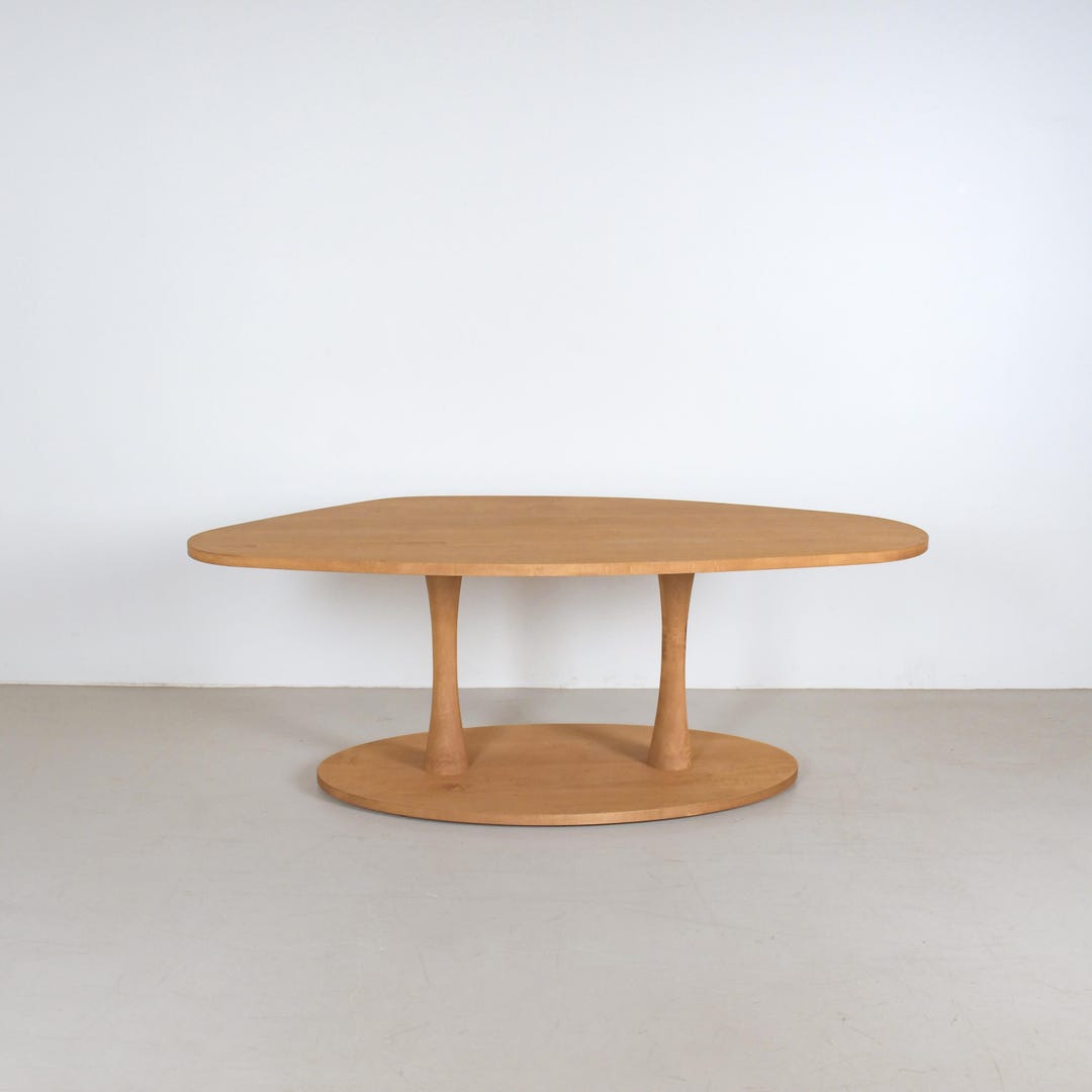 Triangle Shaped Table for a Corner Banquette, Solid Maple Wood Dining ...