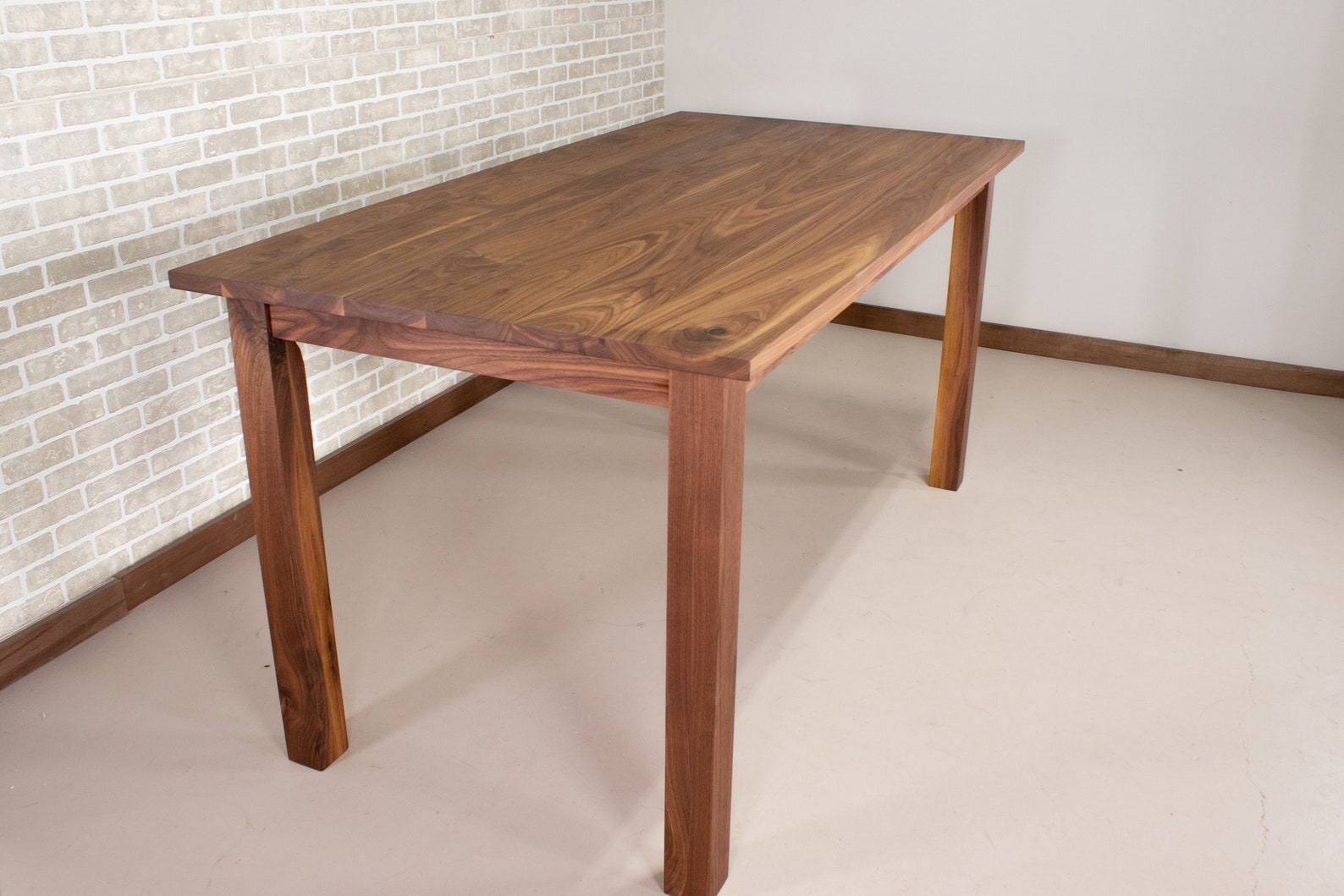 Bar Height Parsons Table in Walnut, Walnut Dining Table, Bar Height ...