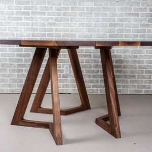 60 Inch Round Wood Table, 60" Black Walnut Round Dining Table, Round ...