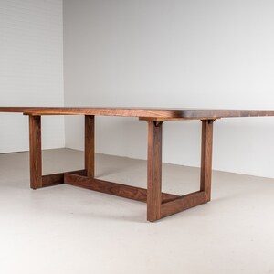 Walnut Trestle Dining Table, Mid Century Modern Style - Etsy