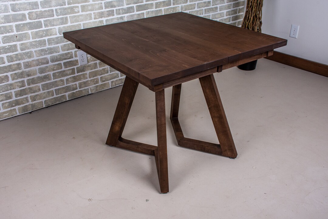 Dark Wood Extendable Table Maple Extension Dining Table - Etsy