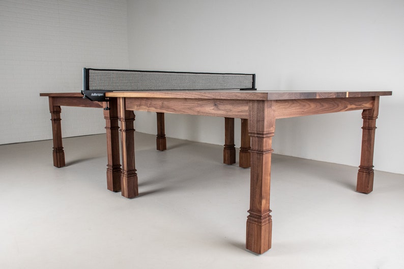 Wood Ping Pong Table, Custom Ping Pong Table, 2 Piece Games Table and ...