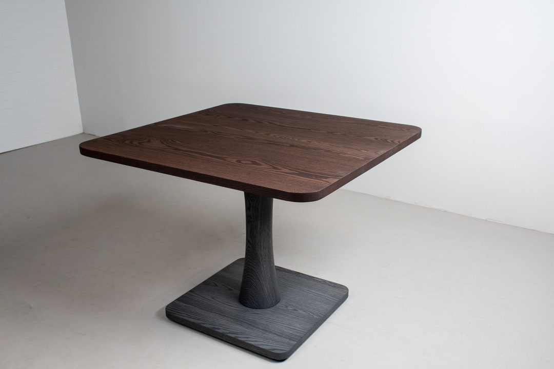 Small Dining Table for 4, Custom Oak Table, Two Color Kitchen Dining ...