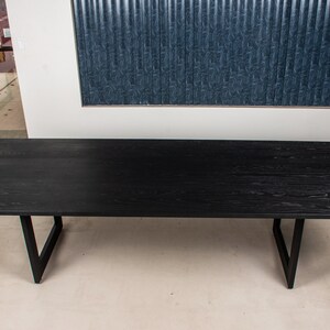 Black Wood Meeting Table, Ash Table for a Boardroom, Black Wood ...