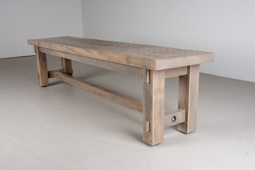 Rustic Wooden Bench, Farmhouse Dining Bench, Rustic Wood Bench for ...