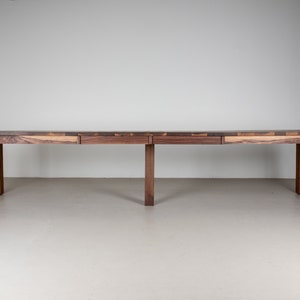 Wood Dining Table Extendable, Large Walnut Dining Table With Leaves, Expanding Walnut Table ...