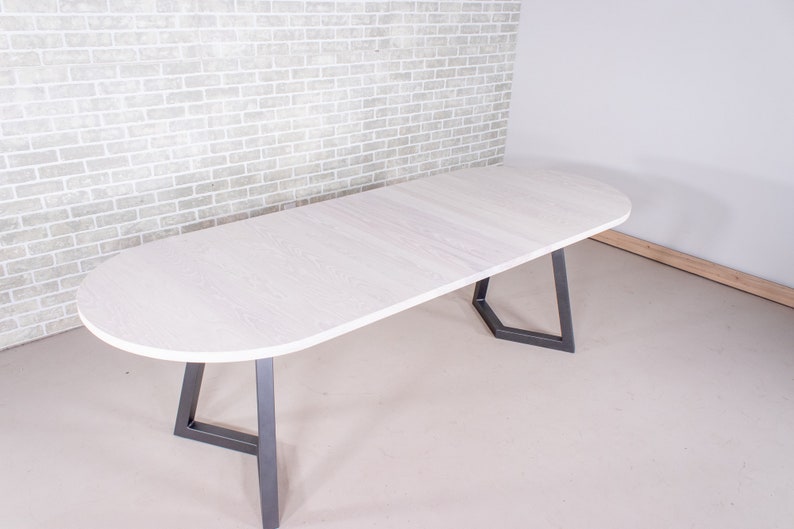 Extendable Kitchen Table White Oval Dining Table With Leaves - Etsy