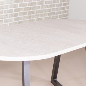 Extendable Kitchen Table, White Oval Dining Table With Leaves, White ...
