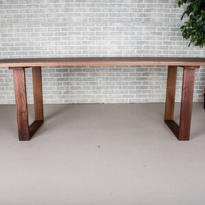 Walnut Table on Wood Table Legs Black Walnut Dining Table - Etsy