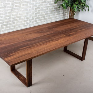 Walnut Table on Wood Table Legs Black Walnut Dining Table - Etsy