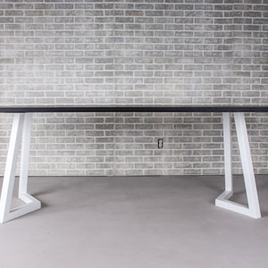 Black Oval Dining Table, Racetrack Oval Table Top in Oak Wood on White ...