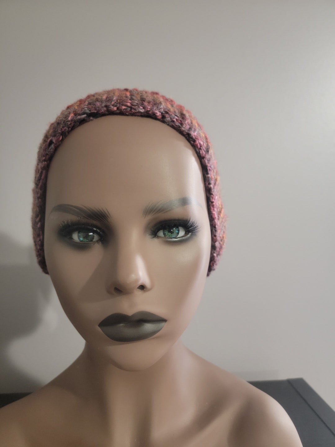 Knitted Slouchy Seed Stitch Beret( Volcano) - Etsy