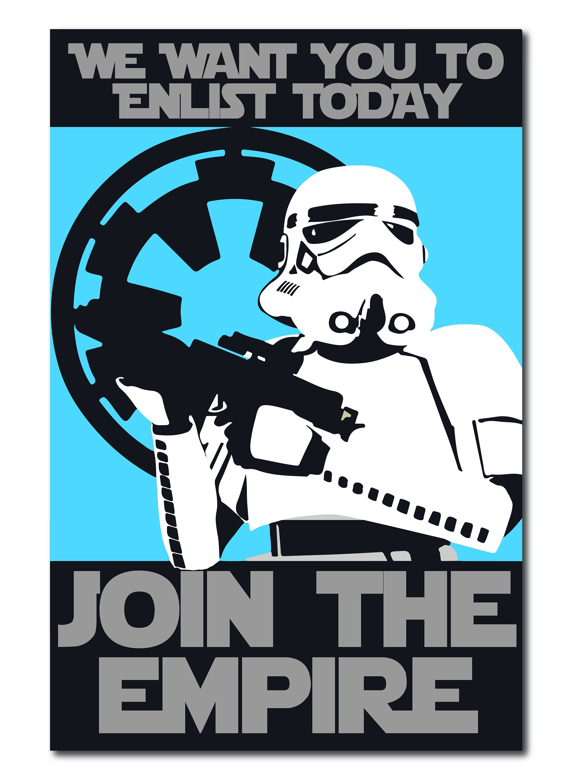 LARGE SIZE Star Wars Propaganda Poster / Join the Empire - Etsy