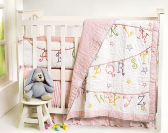 Alphabet Crib Bedding | Etsy