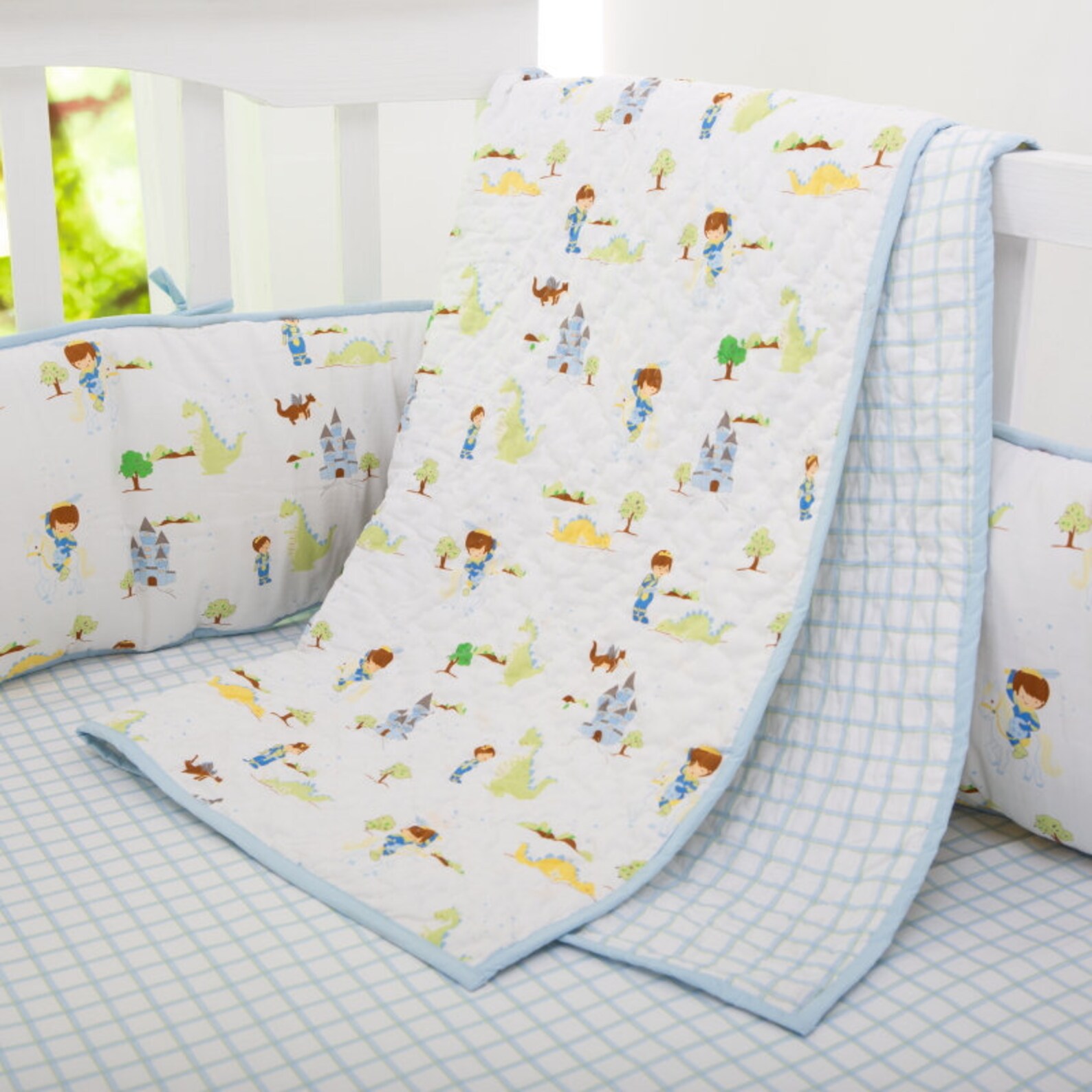Adventures of a Prince Organic Cotton Baby/toddler Quilt | Baby Boy ...