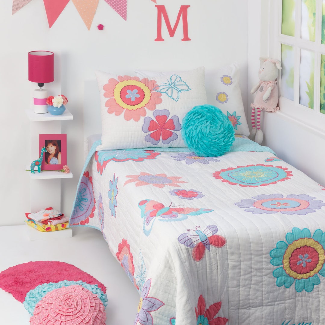 In Bloom Kids' Bedding Set | Kid Room Decor| Floral Flowers Handmade ...