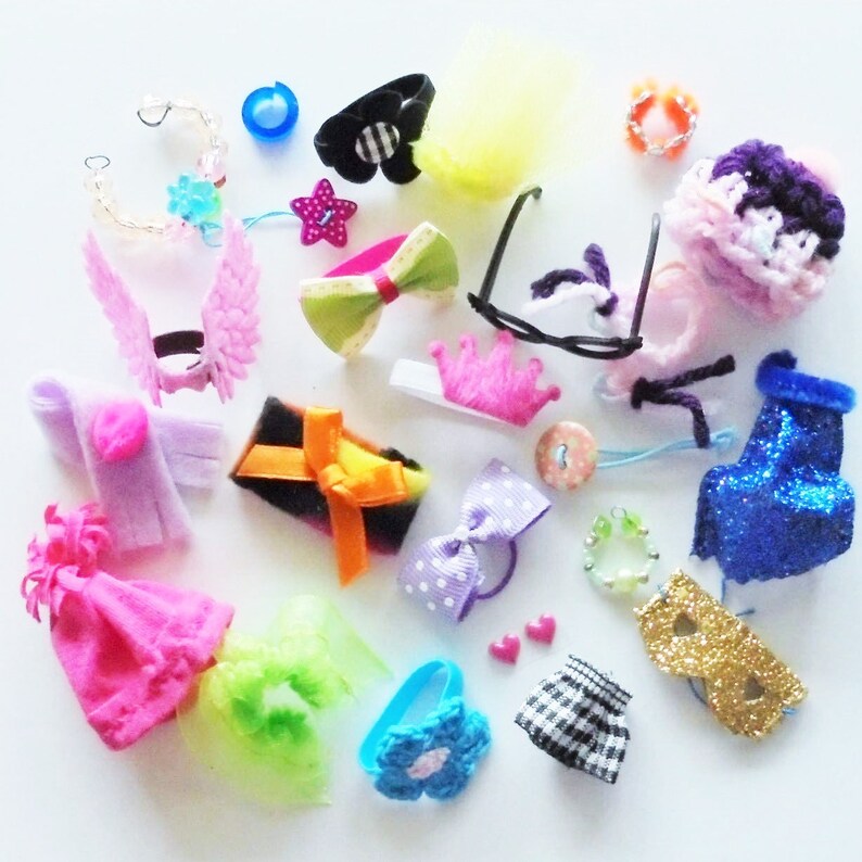 Littlest Pet Shop LPS RANDOM Accessories Clothes Lot of 6 | Etsy