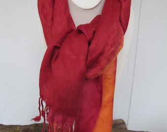 Raspberry Pashmina - Etsy