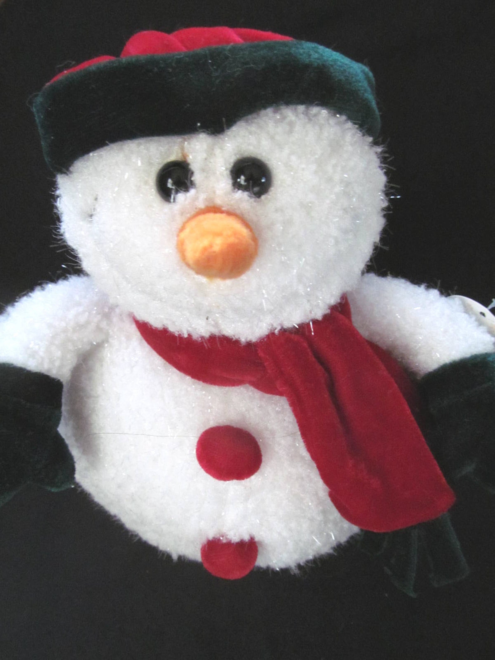 Sparkly Frosty the Snowman 8 Plush Toy With Velour Hat - Etsy